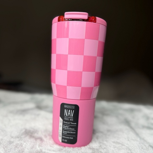 BRUMATE | Other | Brumate Pink Checkers 25oz Nav Coffee Mug Limited ...